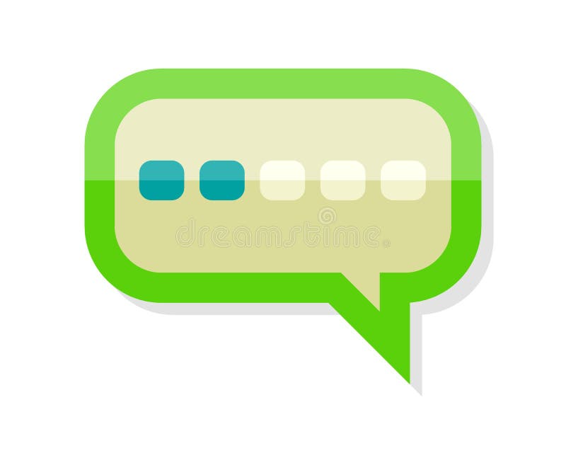 Messaging Icon Isolated. Comment Dialog Discussion Stock Vector ...