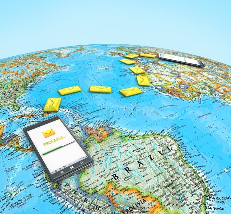 Messaging, Texting, Chatting Stock Illustration - Illustration of ...