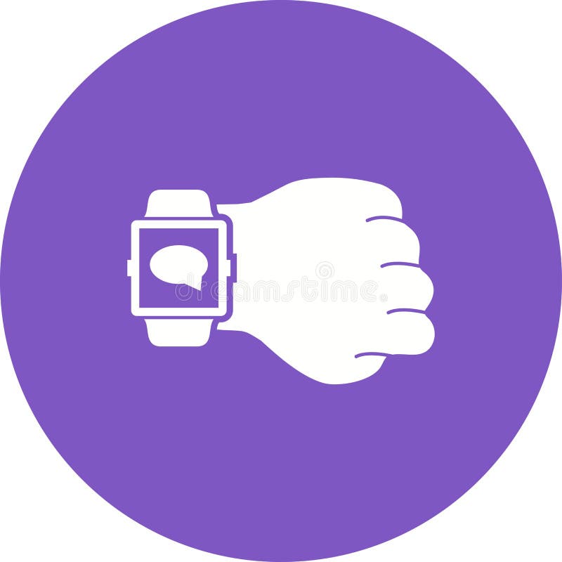 Messaging on Watch stock vector. Illustration of notification - 100383529