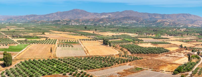 Messara Plain. Crete, Greece Stock Image - Image of greece, landscape ...