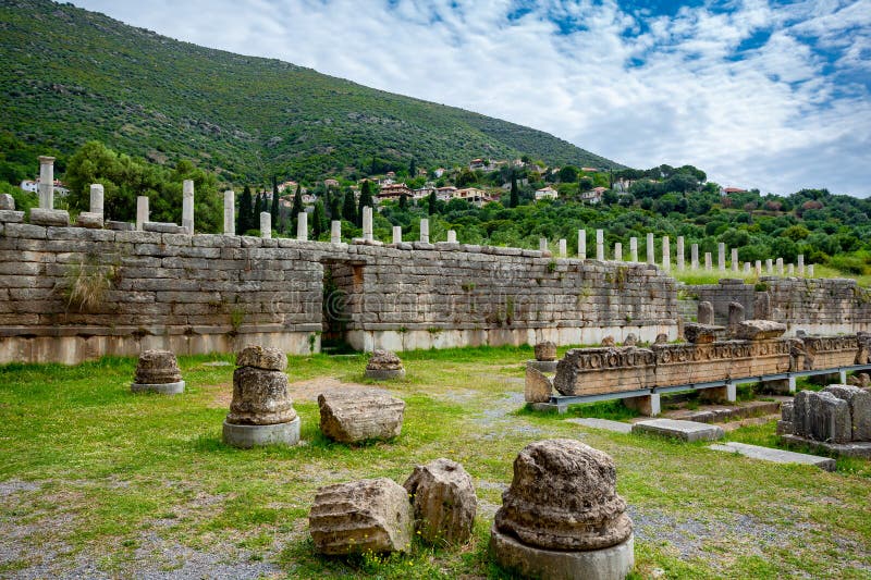 Messene, Greece. the Ancient Asklepieion Stock Image - Image of doric ...