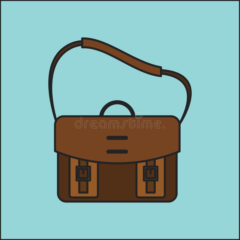 Messenger Bag. Vector Illustration Decorative Design Stock Vector ...