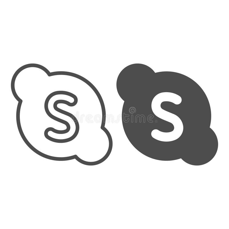 Messenger Bubble Line and Solid Icon, Windows Pack Concept. Vector ...