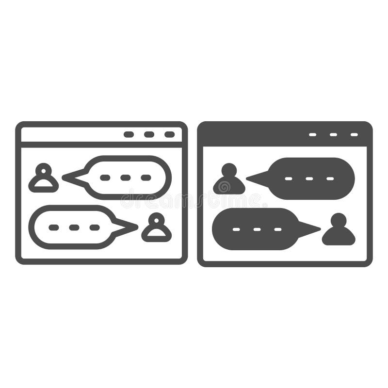 Window Chat Box Icon Stock Illustrations – 531 Window Chat Box Icon ...