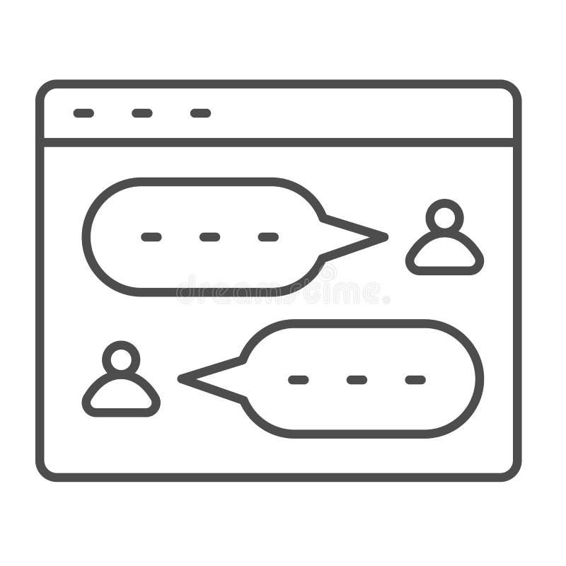 Window Chat Box Icon Stock Illustrations – 531 Window Chat Box Icon ...