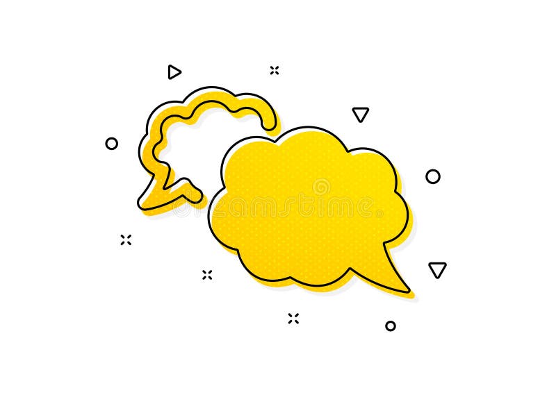 Messenger Icon. Comic Speech Bubble Sign. Chat Message. Vector Stock ...