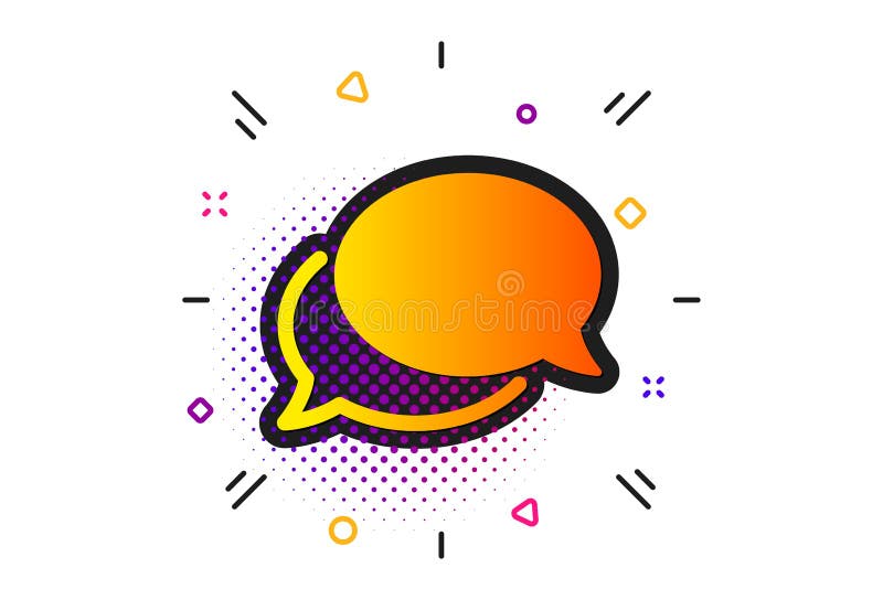 Messenger Icon. Speech Bubble Sign. Chat Message. Vector Stock Vector ...