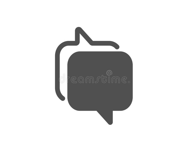 Messenger Icon. Speech Bubble Sign. Chat Message. Vector Stock Vector ...