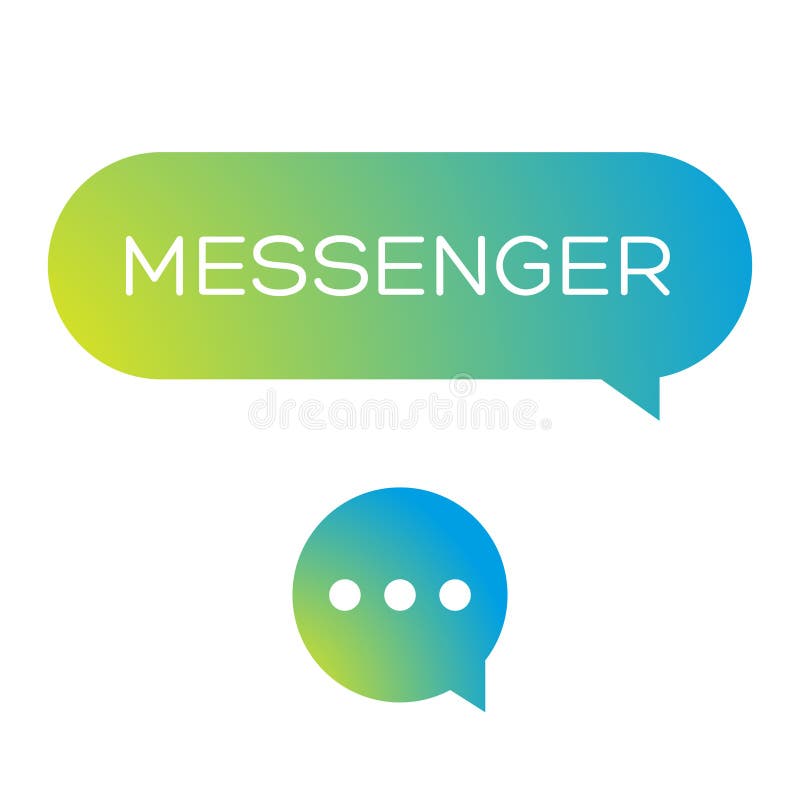 Messenger icon vector stock vector. Illustration of icon - 86554144