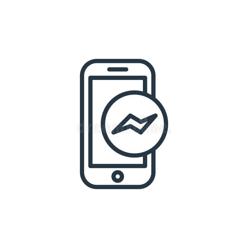 Messenger Icon Vector from Social Media Concept. Thin Line Illustration ...