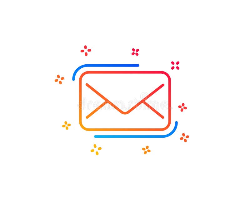 Messenger Mail Line Icon. New Newsletter Sign. Vector Stock Vector ...