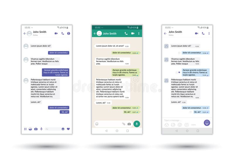 Messenger UI Template, Social Communication App Mockup, Chat ... Messenger UI Template, Social Communication App Mockup, Chat ...