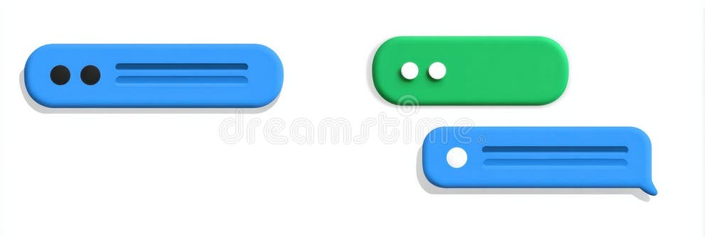 Flat Style Messenger User Interface Displaying Empty Chat with Waiting ...