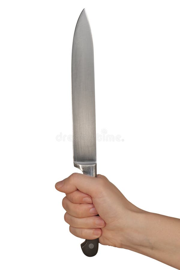 Messer Im Schwarzen Handschuh Stockfoto - Bild von mörder, waffe: 12389034