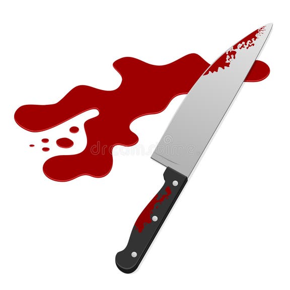 Messer mit Blut vektor abbildung. Illustration von gefahr - 21273746