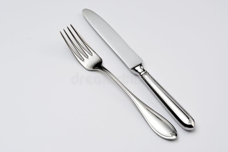 Messer und Gabel stockbild. Bild von pfad, essen, geschirr - 17251731