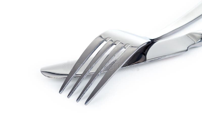 Messer und Gabel stockbild. Bild von exemplar, tafelsilber - 18157981