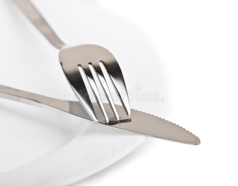 Messer und Gabel stockbild. Bild von restaurant, leer - 29022053