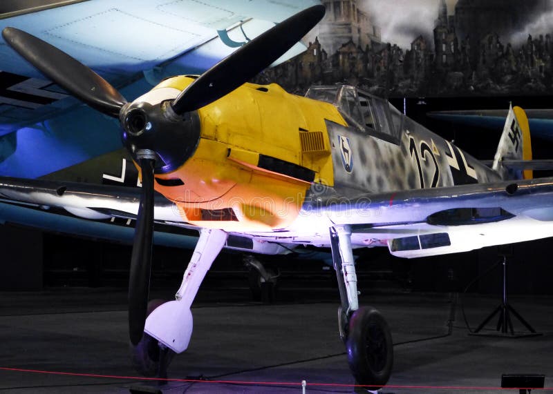 Messerschmitt Bf109E from the Battle of Britain Editorial Photography ...