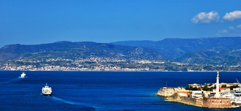 Messina strait view stock photo. Image of ripple, strait - 3530152