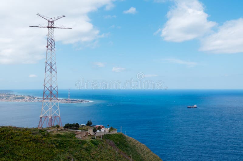Messina strait view stock photo. Image of ripple, strait - 3530152