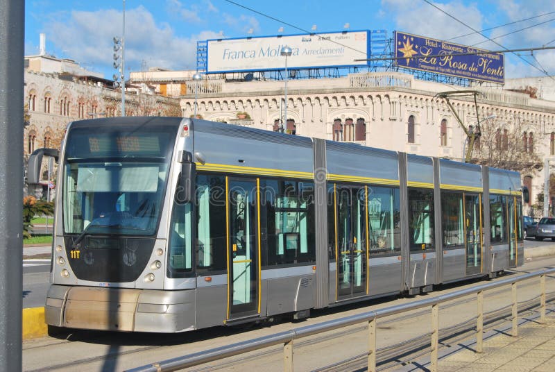 Messina tram editorial image. Image of tower, autumn - 22635770