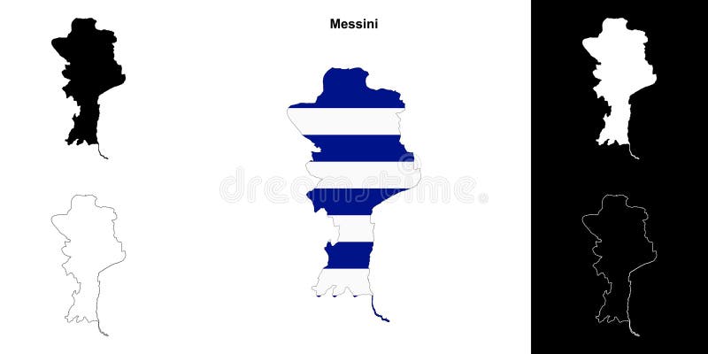 Messini Outline Map Stock Illustrations – 1 Messini Outline Map Stock ...