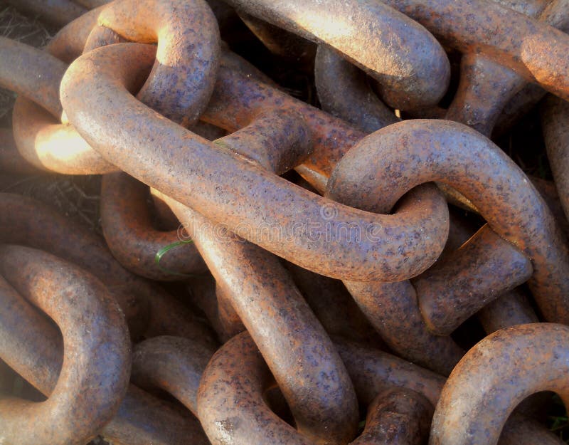 Messy Anchor chain stock image. Image of anchorchain - 140114371