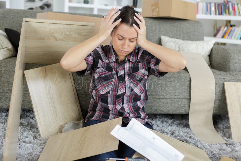 The messy assembling job stock image. Image of instruction - 119529565