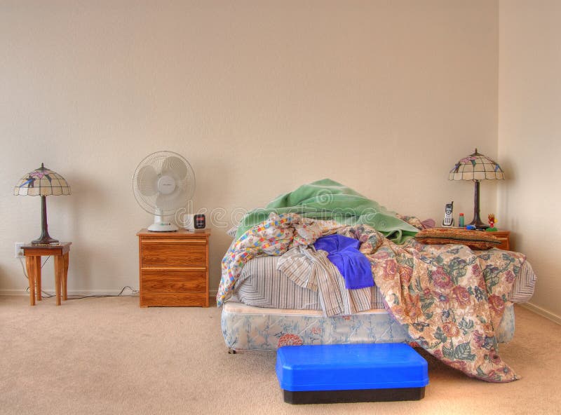 Messy Teenage Boys Bedroom stock photo. Image of junk - 125296418