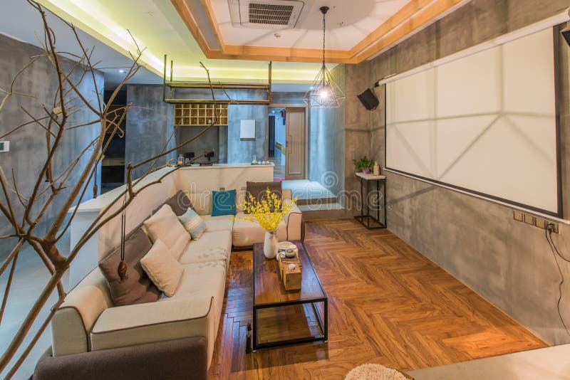 Messy Branches-a Living Room Stock Photo - Image of simplicity, room ...