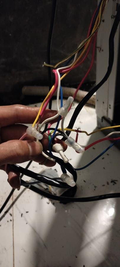 Messy Cables Can Cause a Short Circuit Stock Image - Image of machine ...