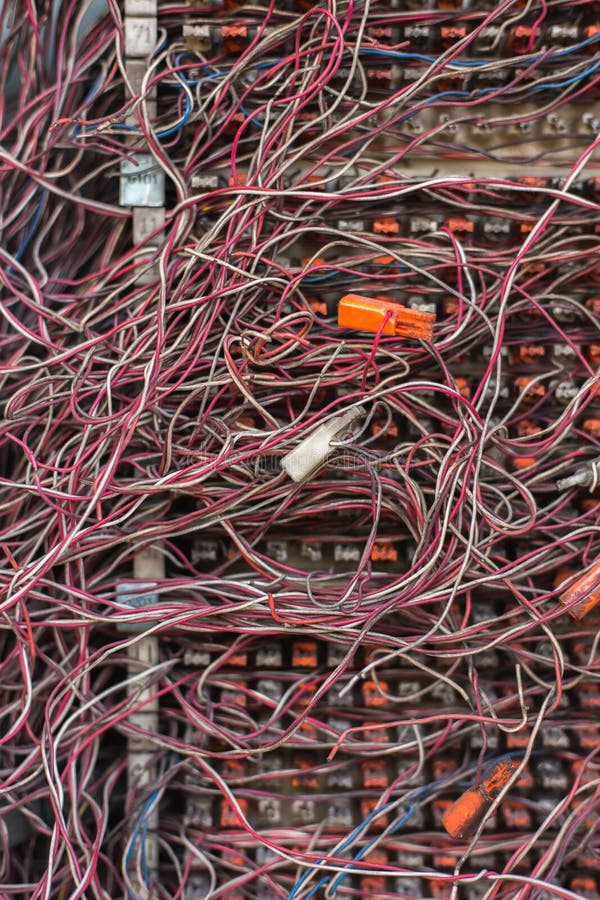 Messy cables stock image. Image of internet, power, blur - 77947417
