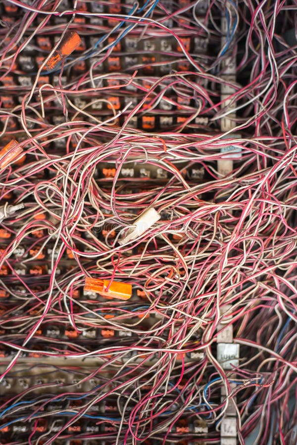 Messy cables stock image. Image of communication, power - 78959889