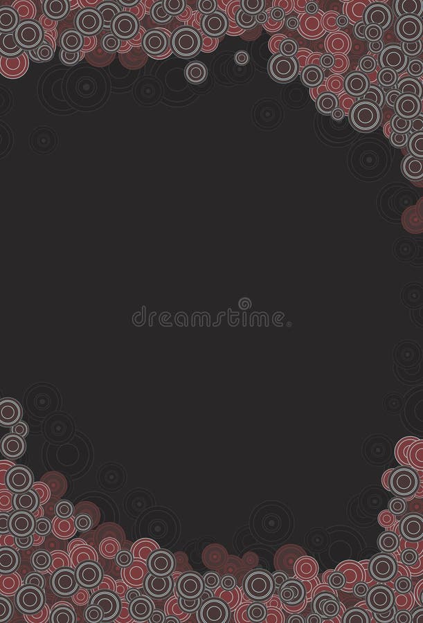 Messy Circle Shape Page Border Stock Vector - Illustration of messy ...