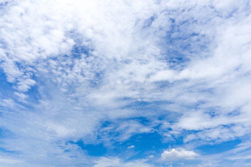 Messy Clouds on the Bright Blue Sky Stock Image - Image of climate ...