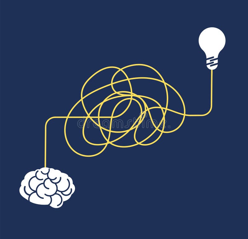 Confused Process, Chaos Line Symbol. Tangled Scribble Idea Vector ...