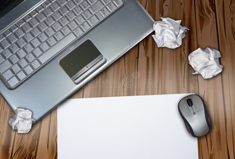 Messy desk stock image. Image of gain, expense, office - 28951703