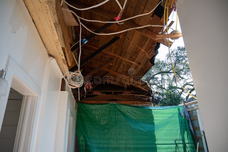 Messy House Balcony in the Process of Moving in/out Stock Image - Image ...