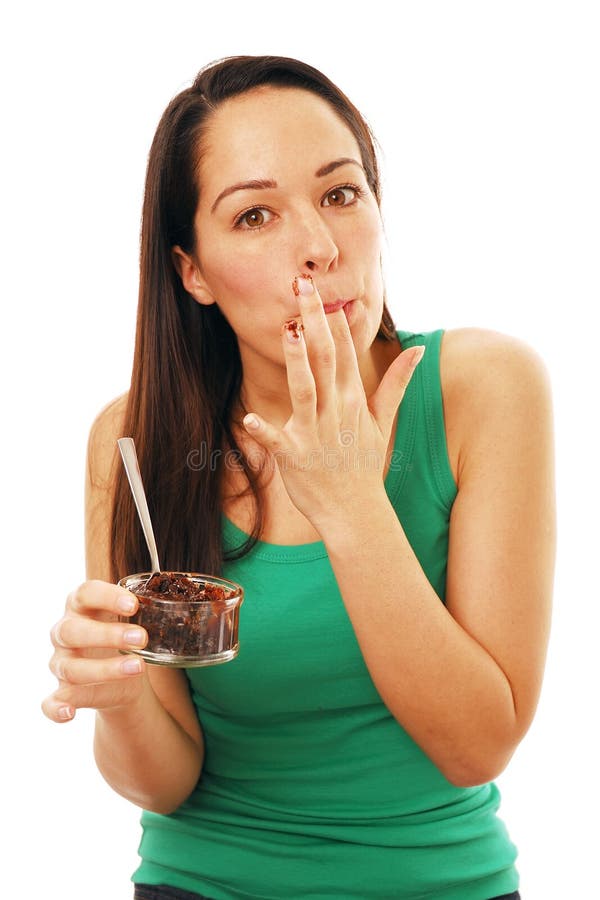 Messy eater stock image. Image of greedy, sucking, hunger - 13357741