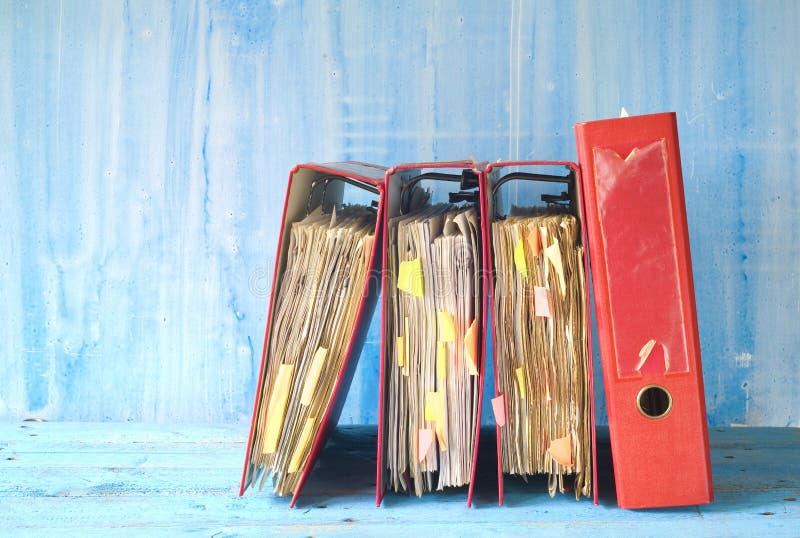 Messy file folders, stock photo. Image of color, home - 52146642