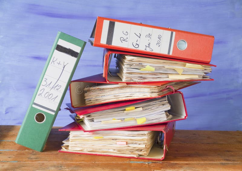 Messy file folders stock image. Image of organization - 39692431