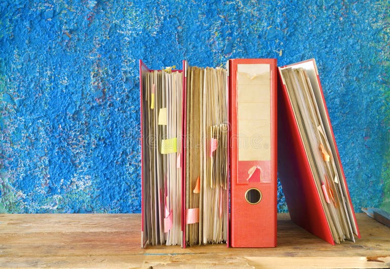 Messy file folders stock image. Image of organize, clip - 43707699