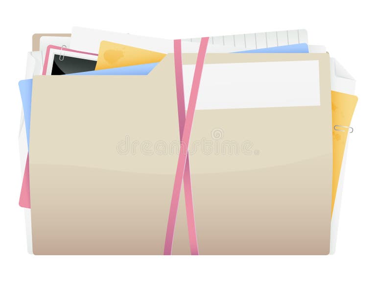 Messy Folder Icon stock vector. Illustration of cram - 21903560