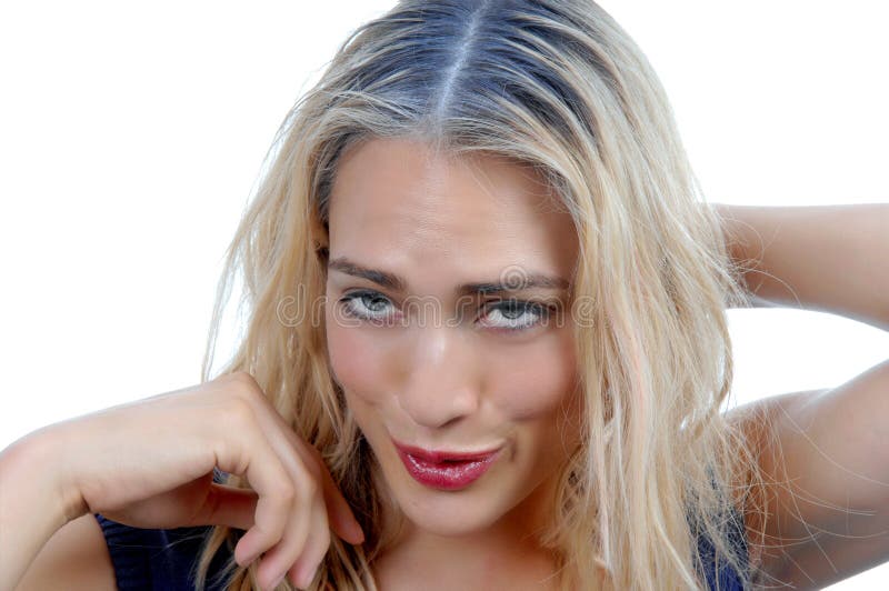 Messy Hair stock image. Image of adult, pretty, feminine - 4442463