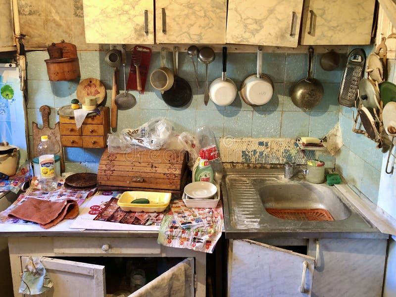 Messy House Inside, Kitchen Editorial Stock Image - Image of ghetto ...