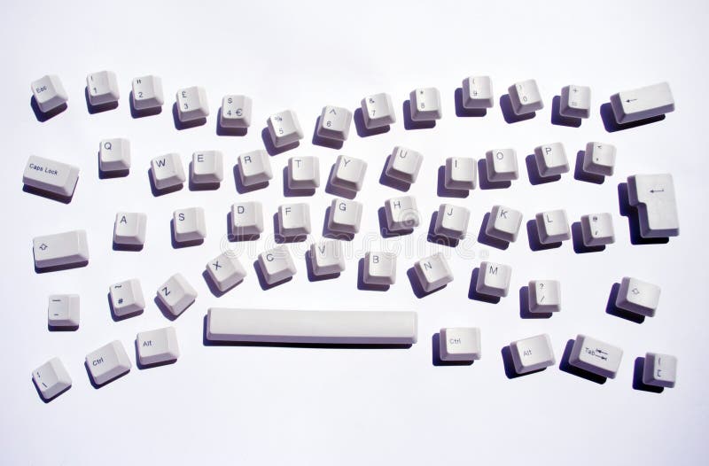 Messy keyboard stock image. Image of transcribe, broken - 710397