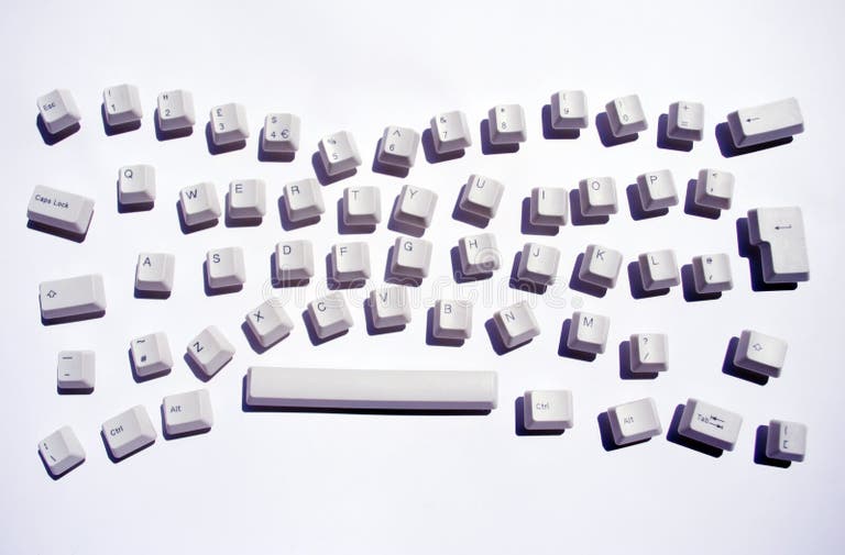 Messy keyboard stock image. Image of transcribe, broken - 710397