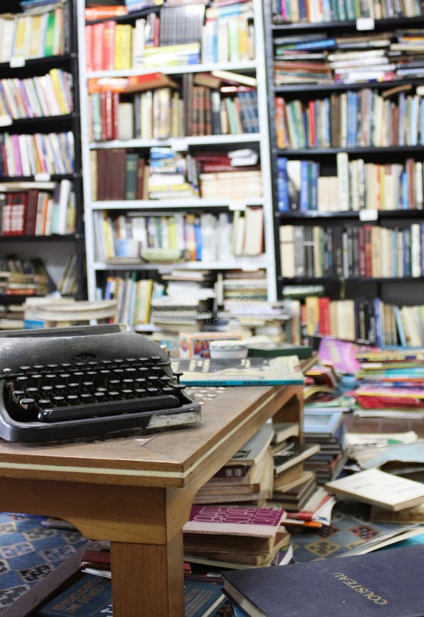 Messy Library with Thrown Books Stock Image - Image of hitting, person ...