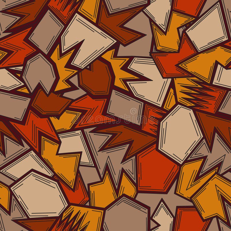 Messy Lines Seamless Pattern Stock Vector - Illustration of messy ...